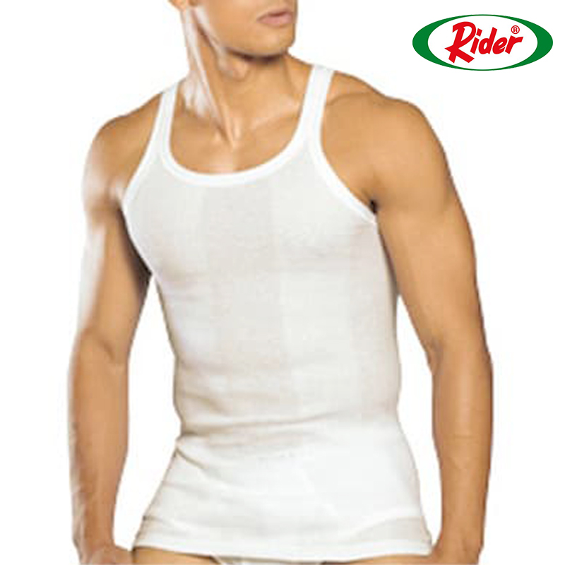Singlet Rider Classic Pria R123B Putih (1 PCS) - Rider Official